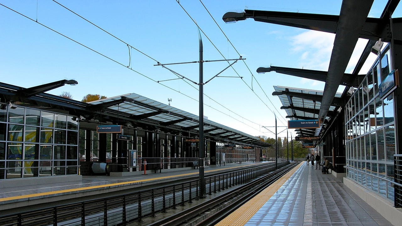 Car drives onto light rail tracks at Seattle's Mount Baker station