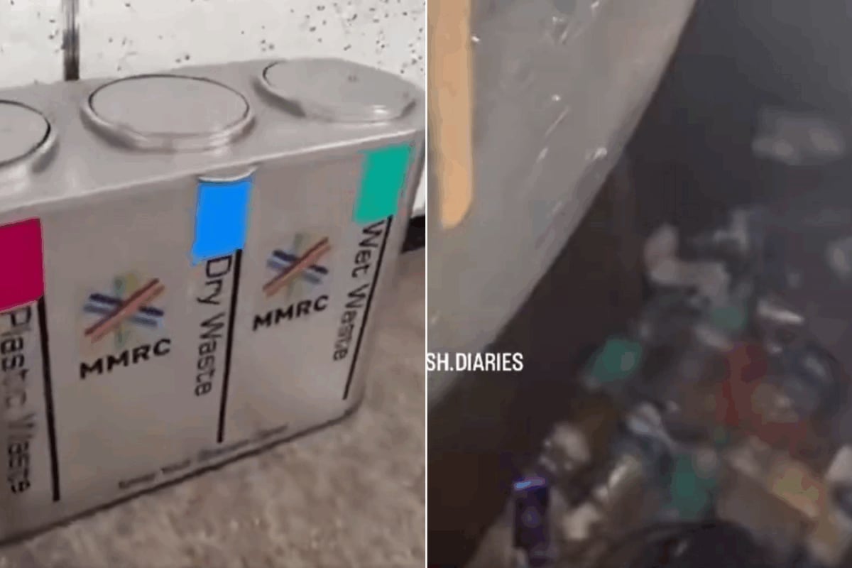 Three slots, one bin, zero bags: Mumbai Metro's viral dustbin exposes ...