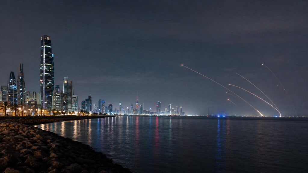 Iran fires at Kuwait and Bahrain as US strikes Qeshm