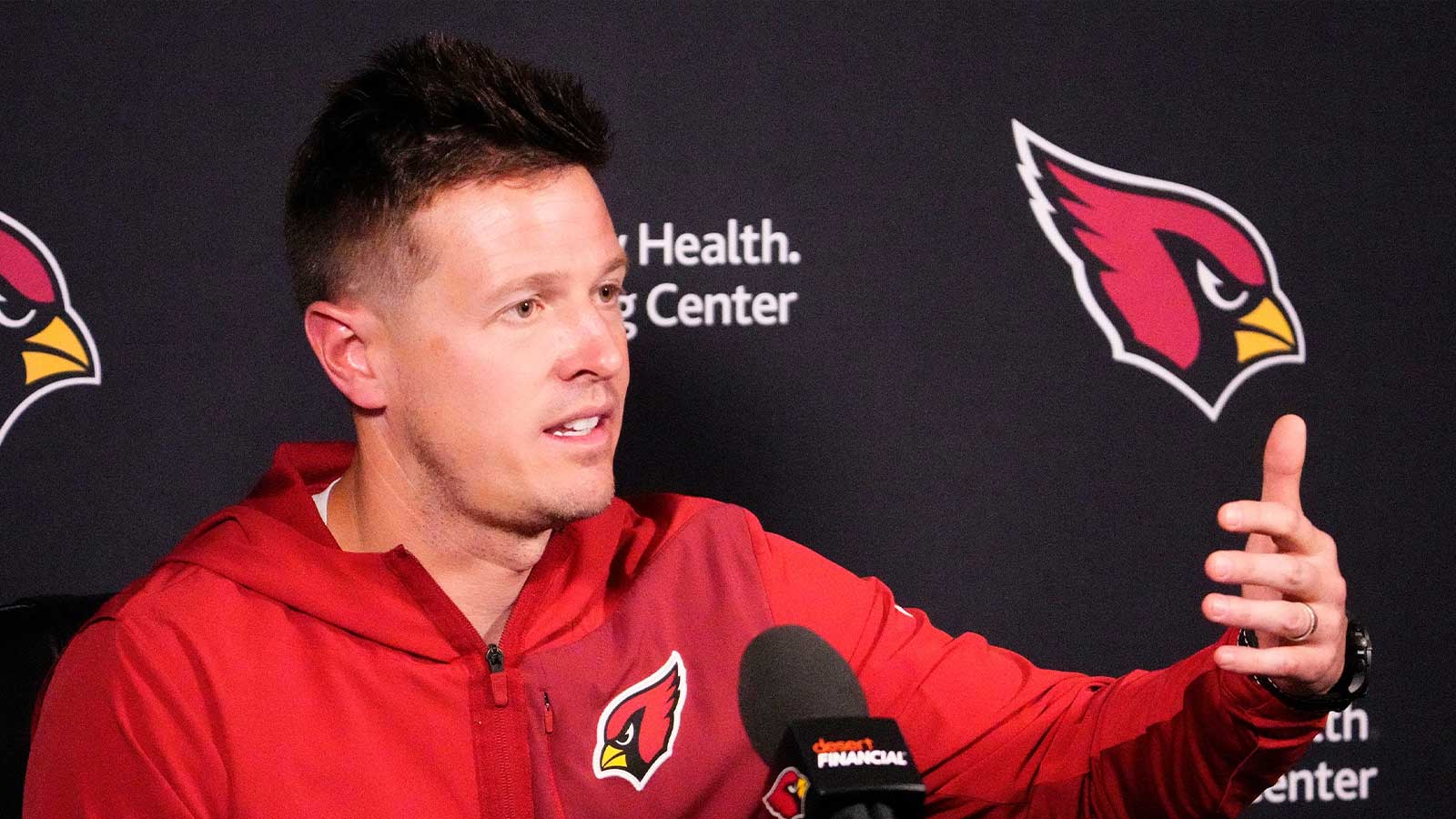 Cardinals HC Mike LaFleur’s Marvin Harrison Jr., Davante Adams comments ...