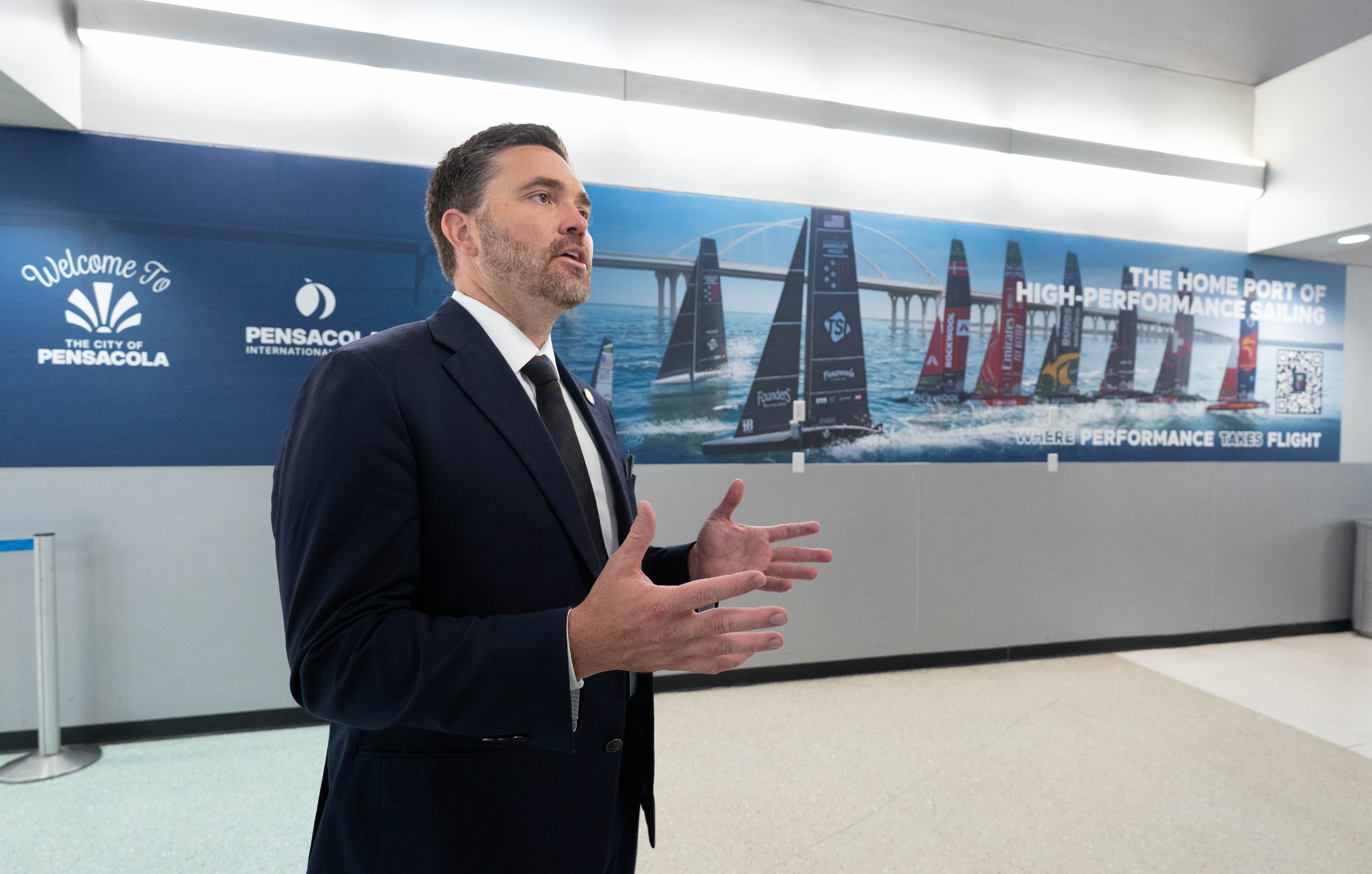 Pensacola International Airport unveils new American Magic mural