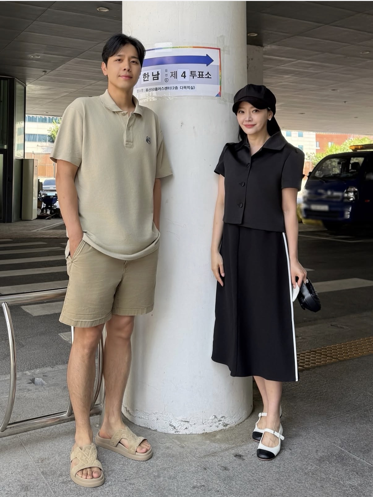 Celebrities head to the polling stations for local elections — in pictures
