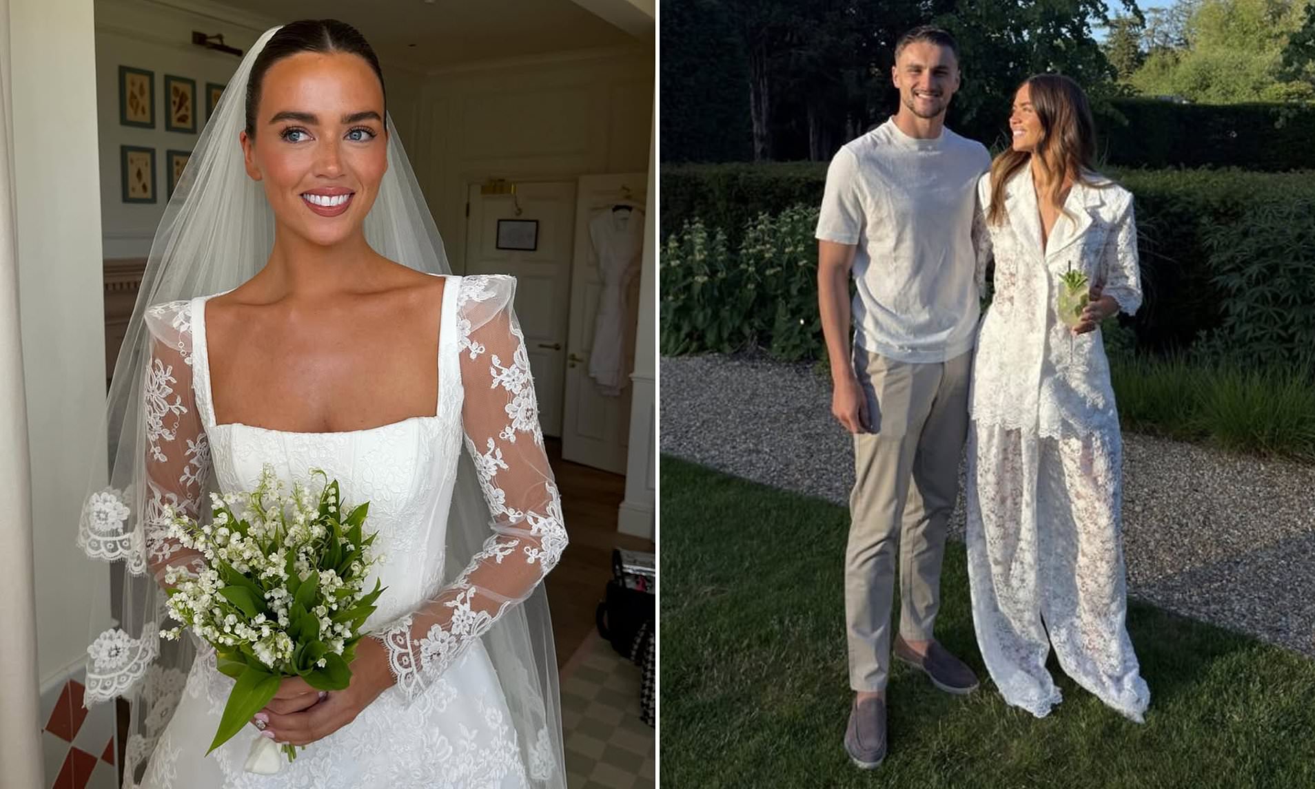 Roy Keane's daughter is married! Bride Leah weds footballer boyfriend ...