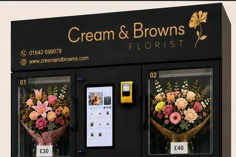 Florist brings fresh flowers vending machine to Parkway Shopping Centre
