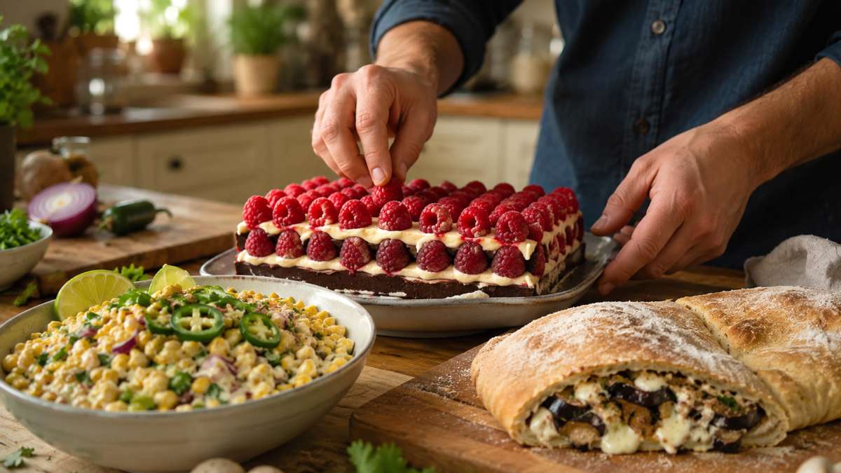 Menú diario, 3 de junio: ensalada de maíz, calzone de champiñón y ...