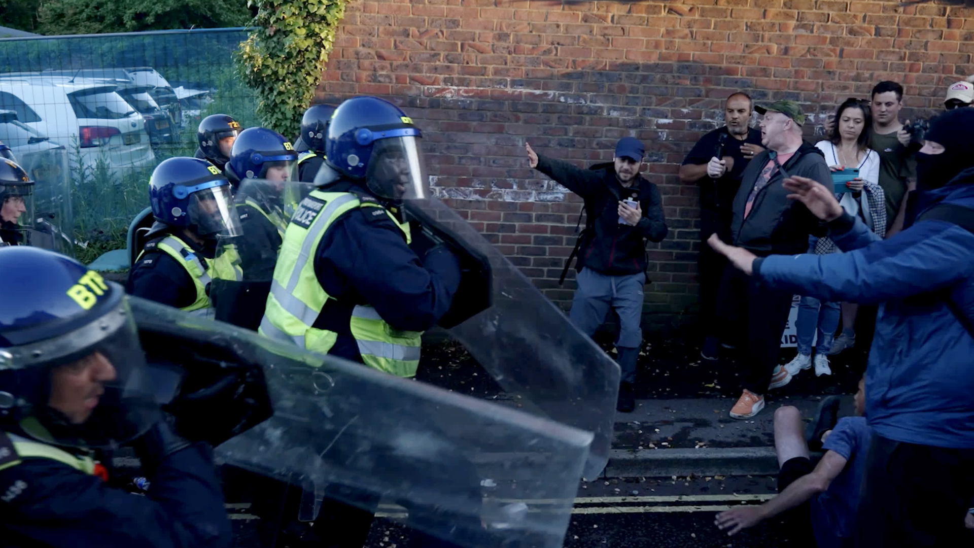 Two arrested after violent Southampton protests