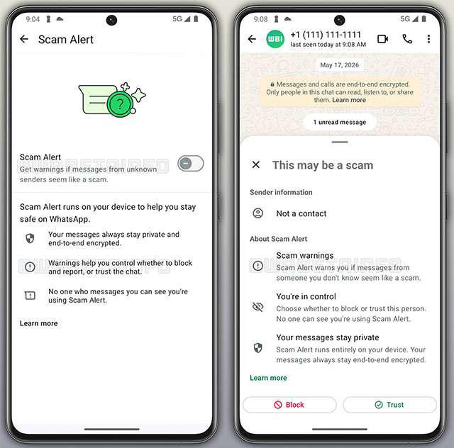 WhatsApp proteggerà dalle truffe con la nuova funzione Scam Alert
