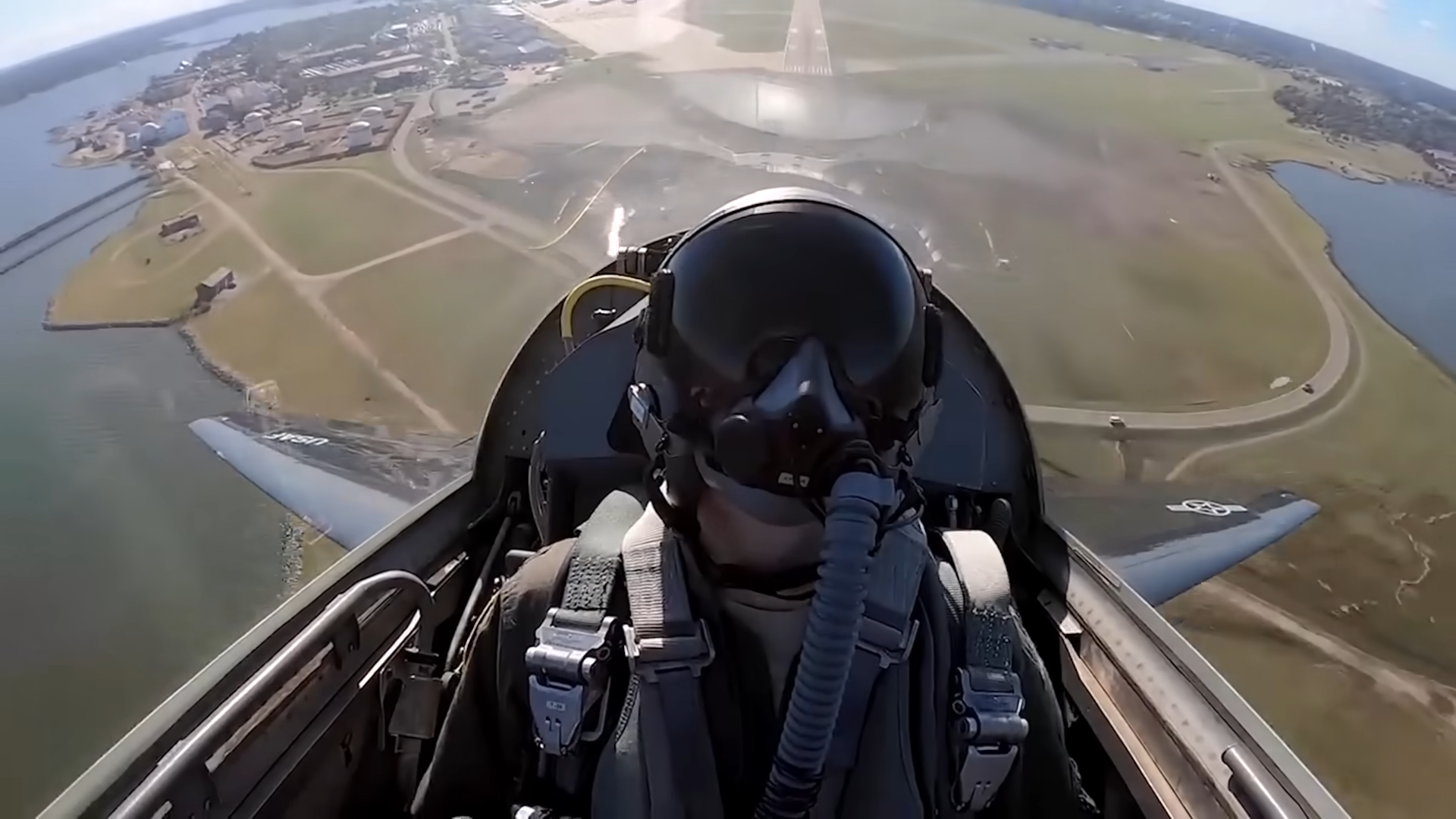 Watch an Air Force photographer race across the flightline for the ...