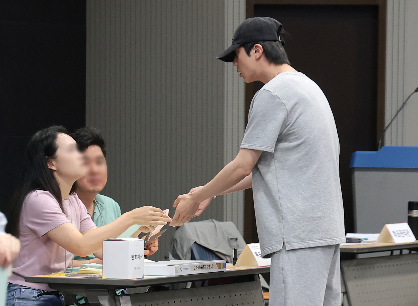 Celebrities head to the polling stations for local elections — in pictures