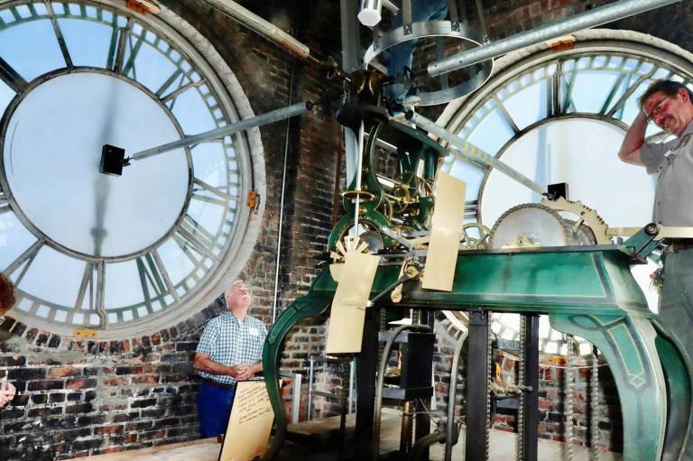 Inside the clock tower