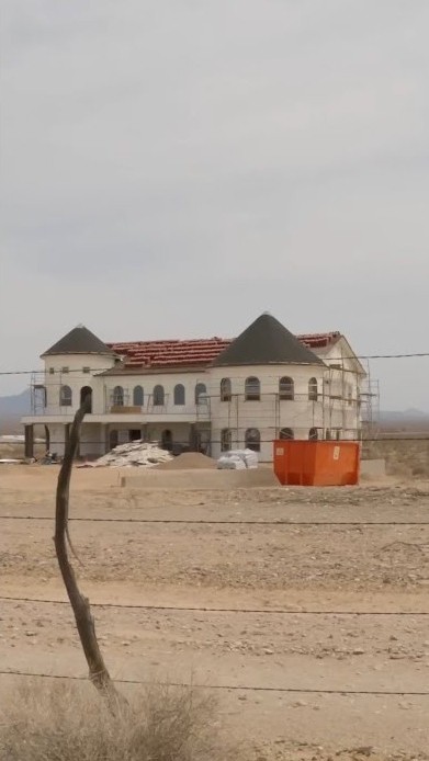 Building a castle in the middle of the desert