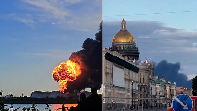Fireballs seen in St. Petersburg after Ukraine pounds Russian city with ...