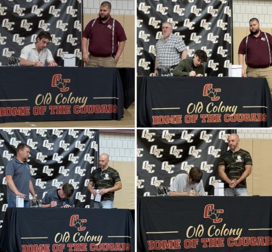 Old Colony students sign job offers at annual event
