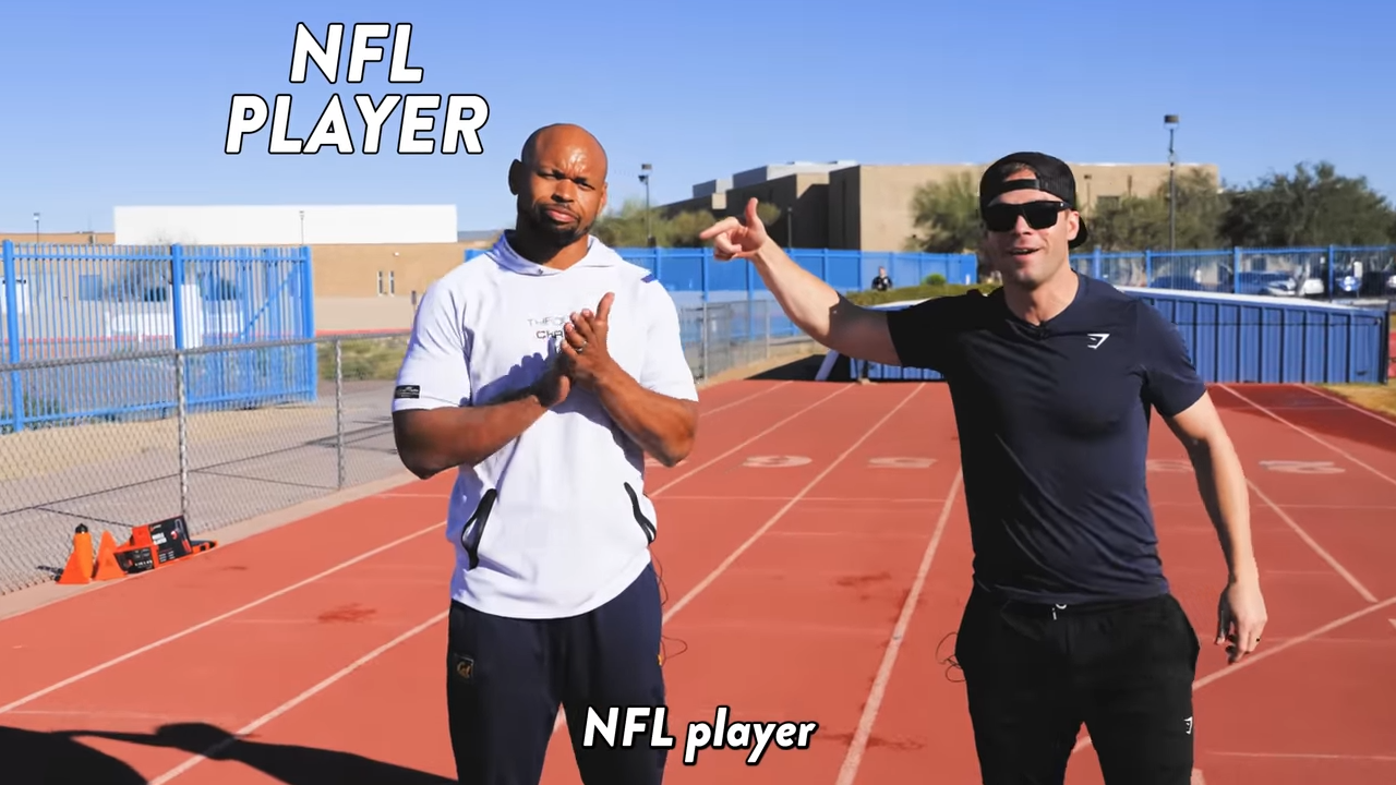 Olympic speed meets NFL power - and the gap shows instantly