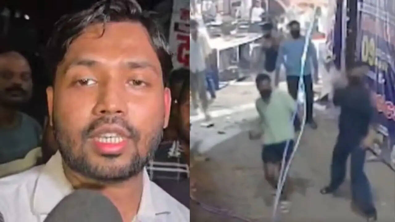 Khan Sir Coaching Centre attack caught on CCTV: Masked men throw bricks ...