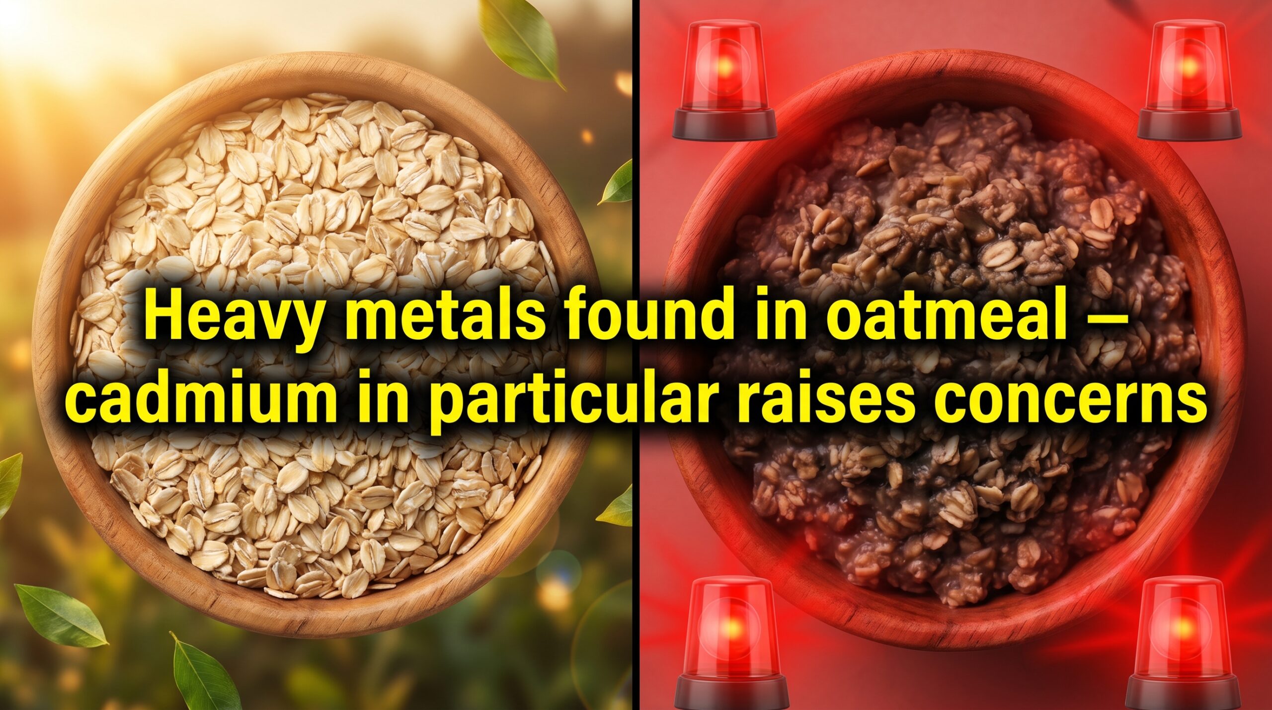 Heavy metals found in oatmeal – cadmium in particular raises concerns