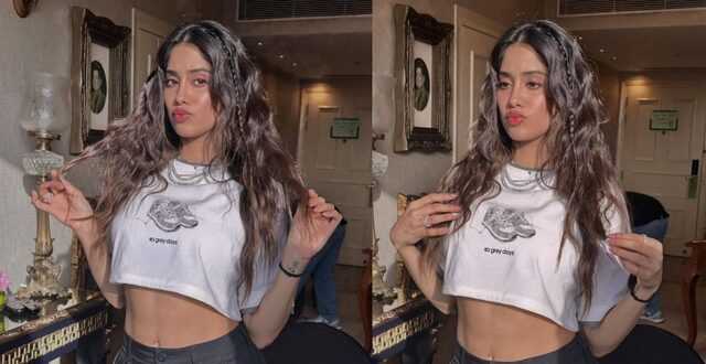 Recreating Janhvi Kapoor's textured beach waves on long hair is easier ...