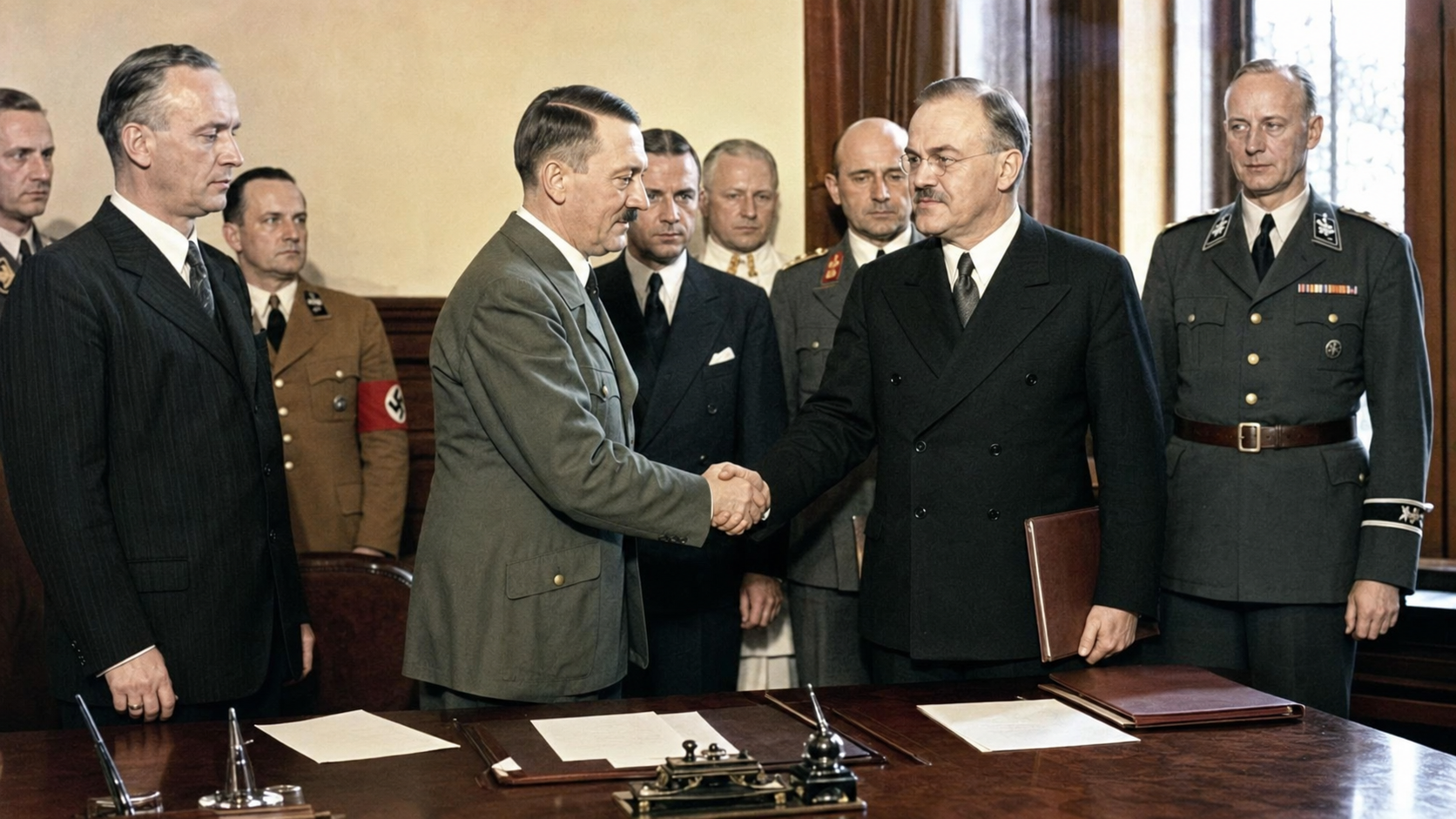 Hitler and Stalin seal Europe’s fate in 1939