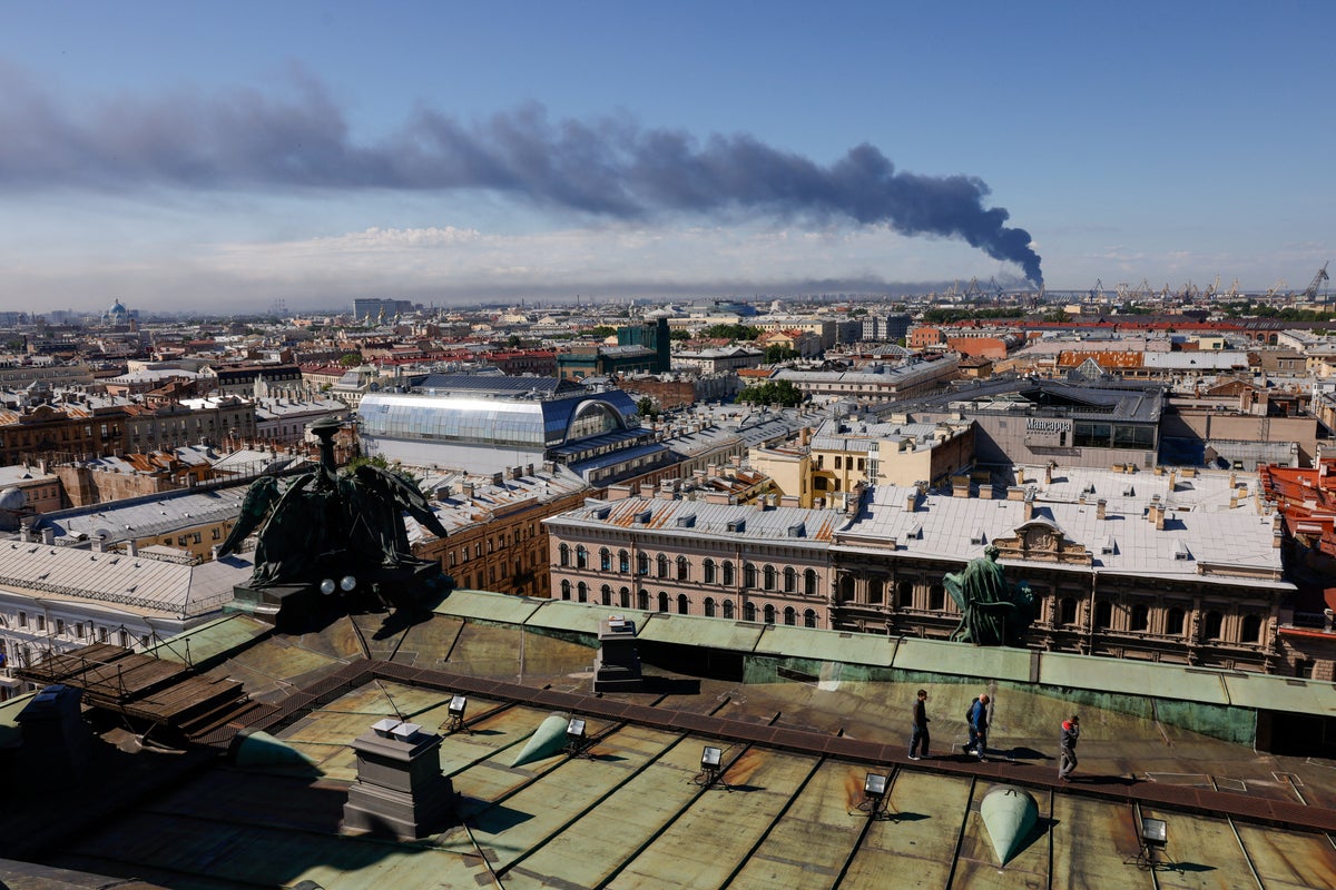 Putin’s ‘Russian Davos’ attacked by Ukrainian drones as port targeted