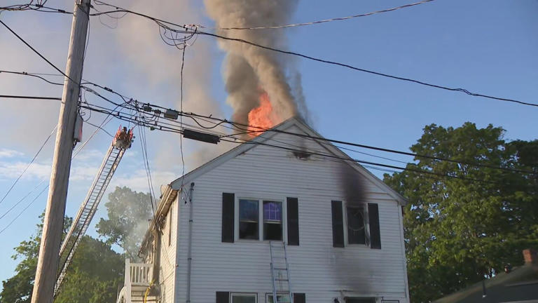 Large emergency response after raging blaze breaks out in Quincy