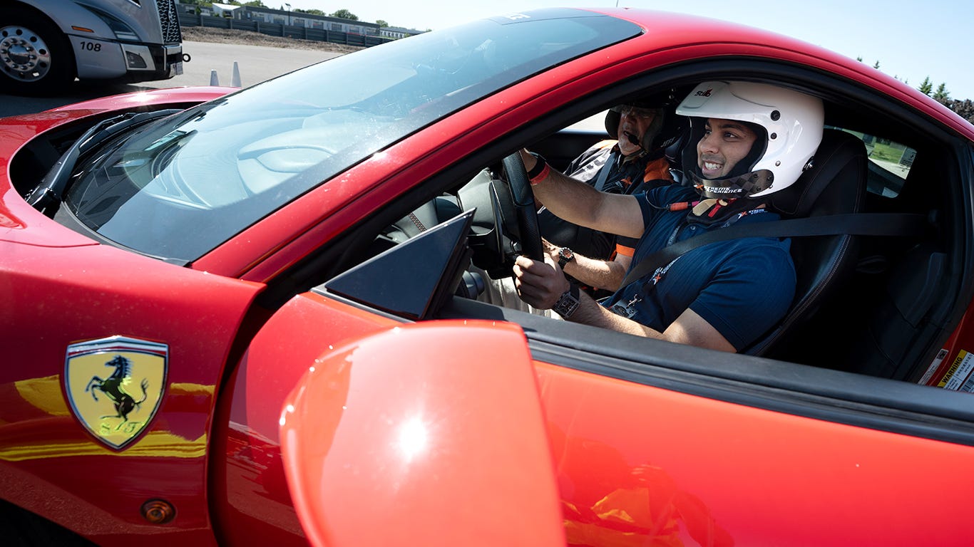 Reporter tests out Ferrari during Xtreme Xperience