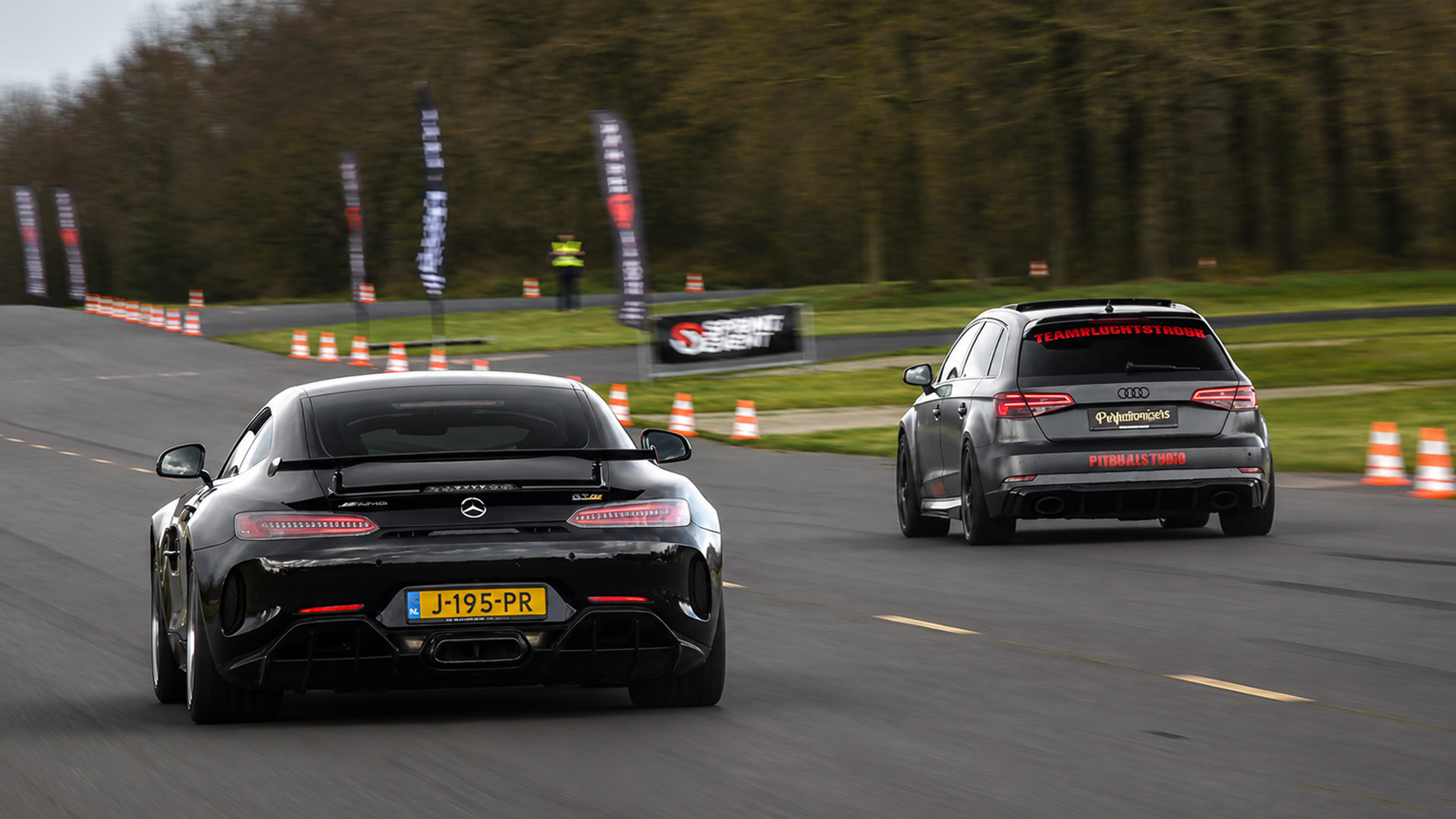 Audi RS3 faces big AMG track pressure in drag battle