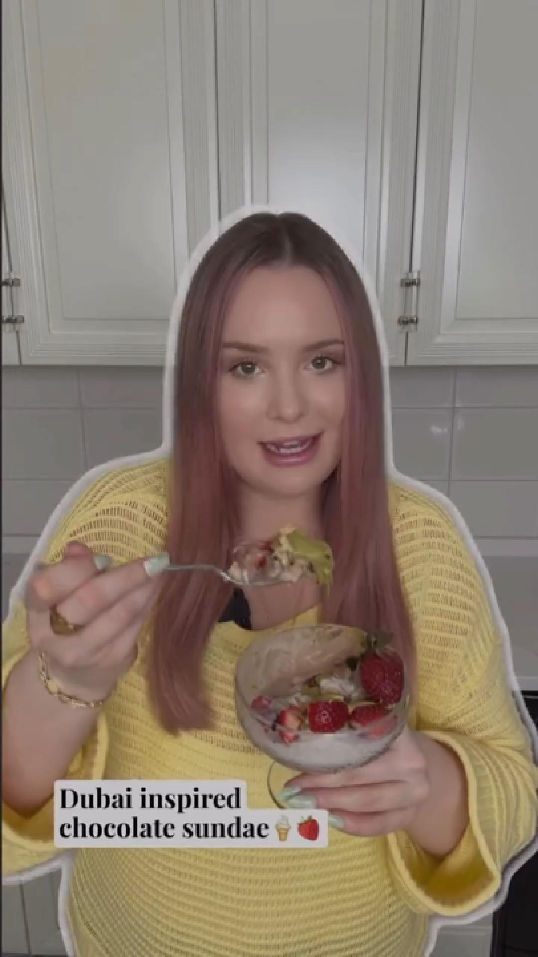 I recreated a famous dessert as an at home sundae