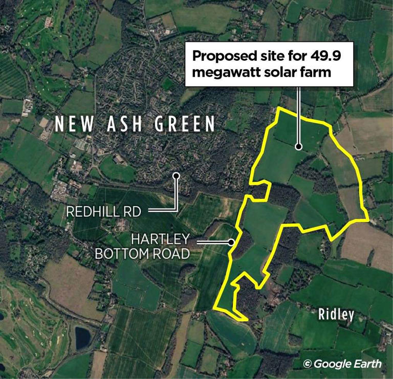 Massive solar farm at New Ash Green, Sevenoaks, rejected amid claims it ...