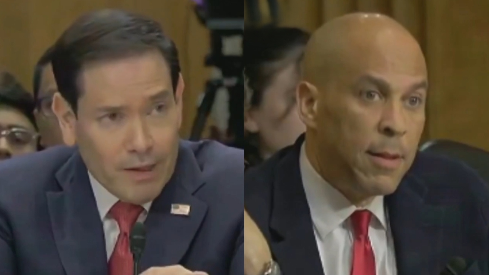 ‘Not mincing words’: Marco Rubio's heated exchange with Cory Booker ...