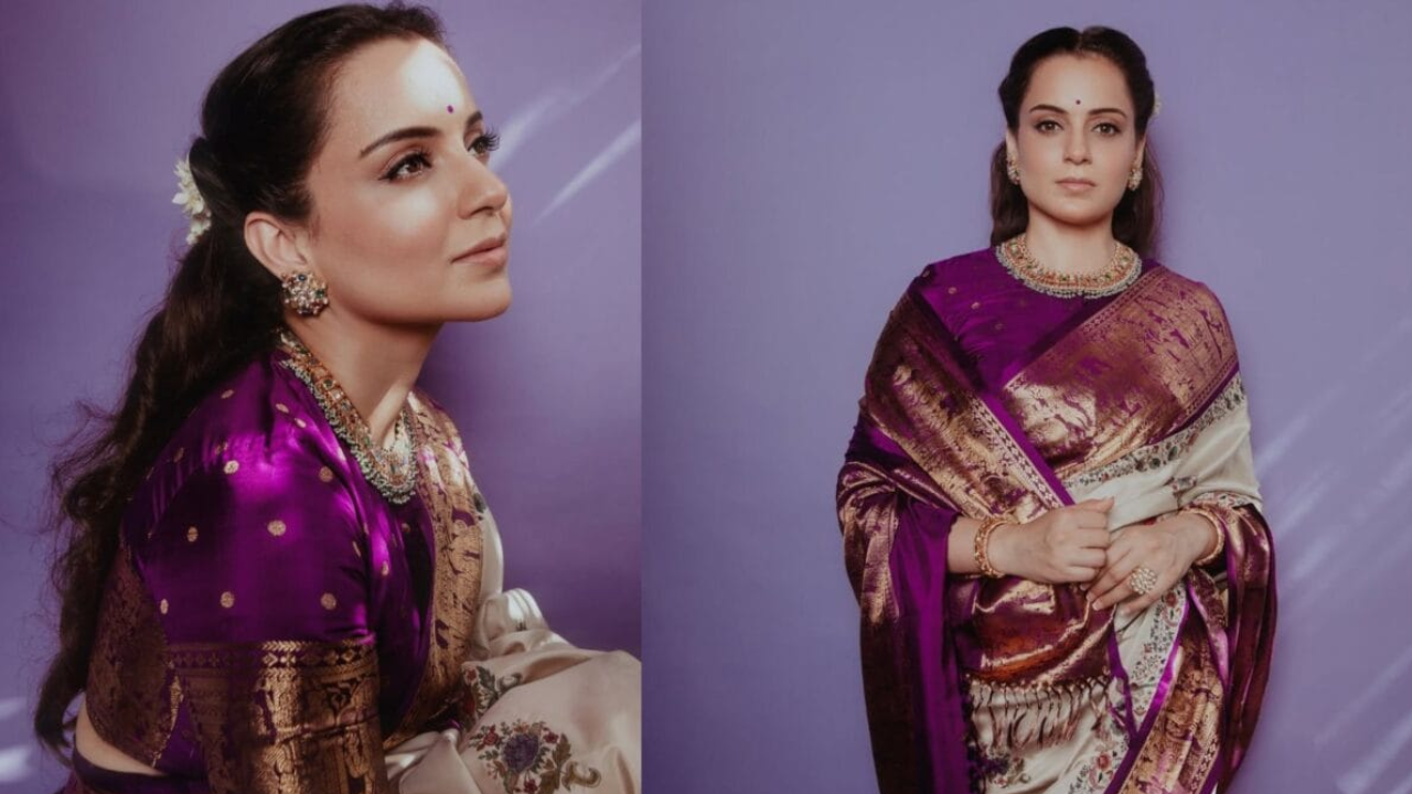 Kangana Ranaut skips fast fashion, embraces handloom royalty in Gaurang ...