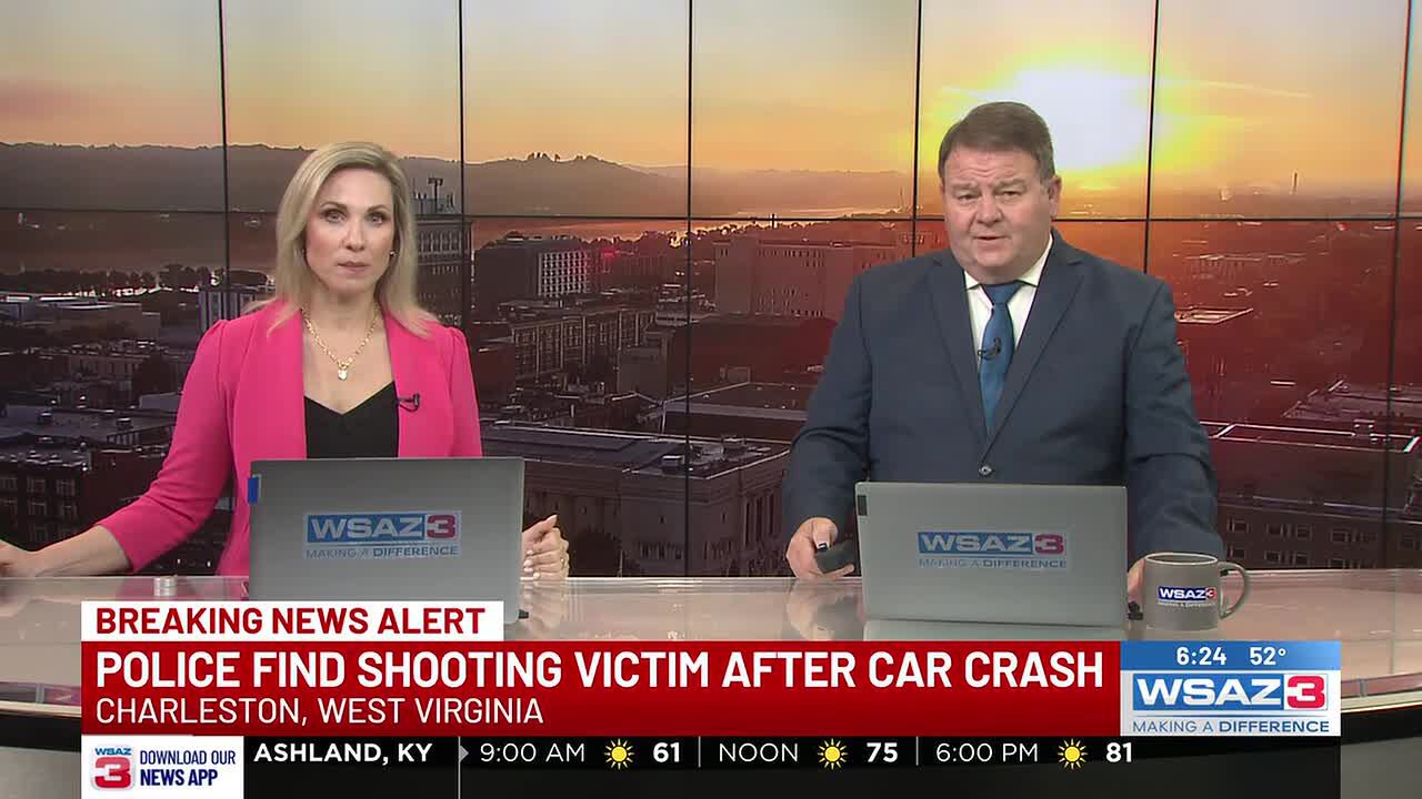 Police find shooting victim after car crash