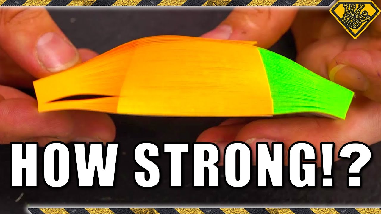 Are Post-it notes strong enough to tow a car?