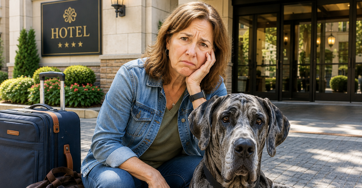 I booked a pet-friendly hotel, but when I arrived, they said only ...