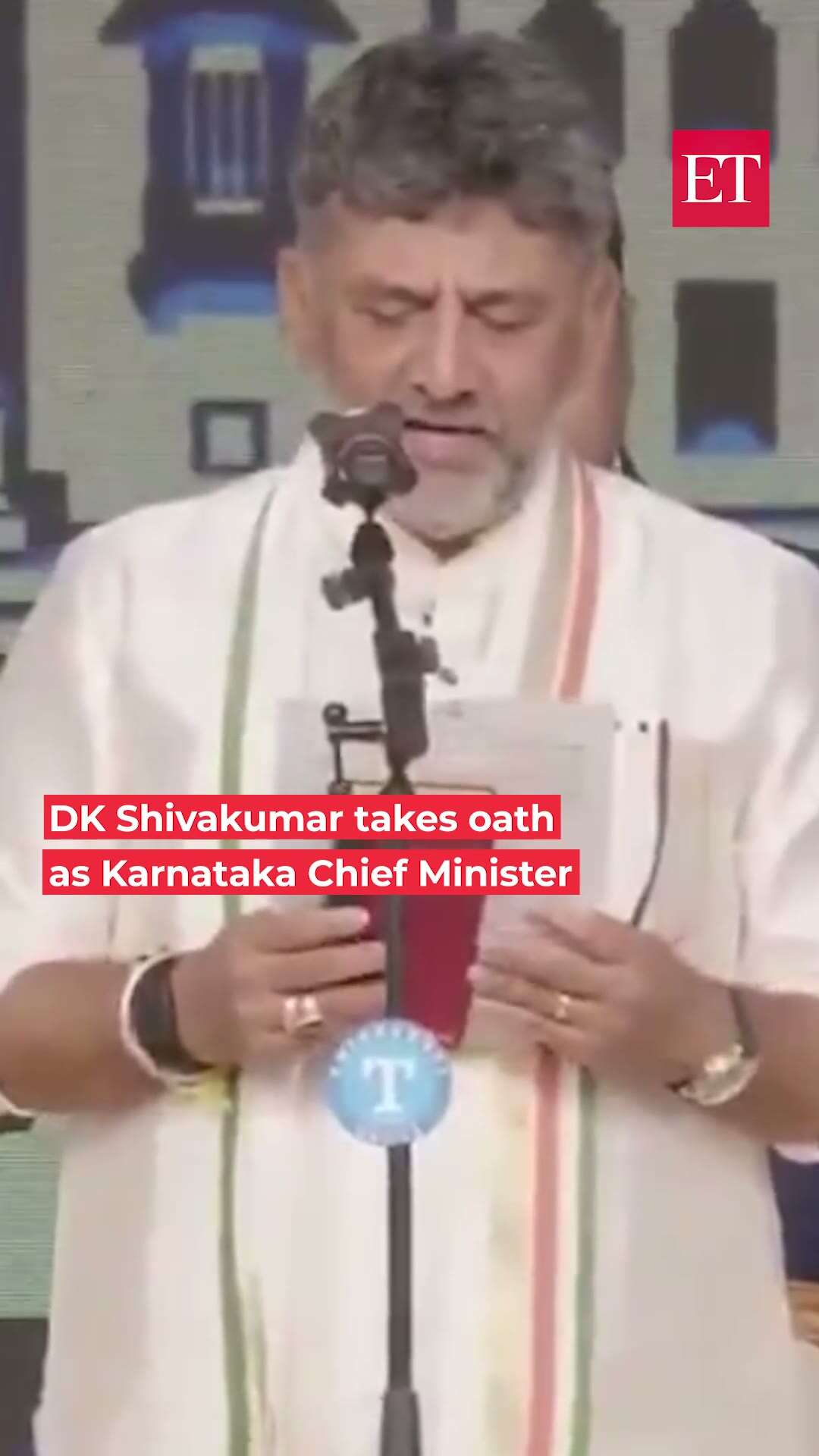 DK Shivakumar's oath moment: Constitution in hand, Karnataka CM takes ...
