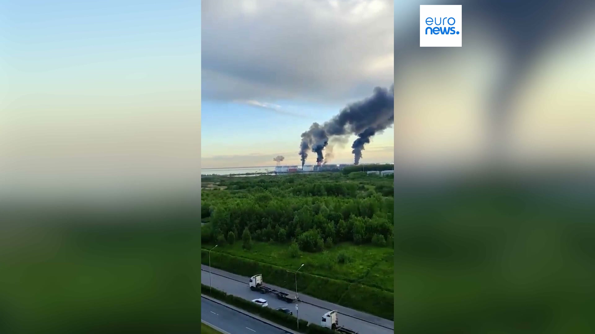Moment explosion erupts at Russian oil terminal in St. Petersburg after ...