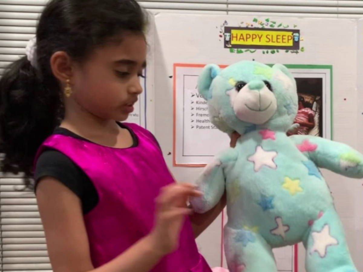 A 5-year-old girl from California invented a plush doll that simulates ...