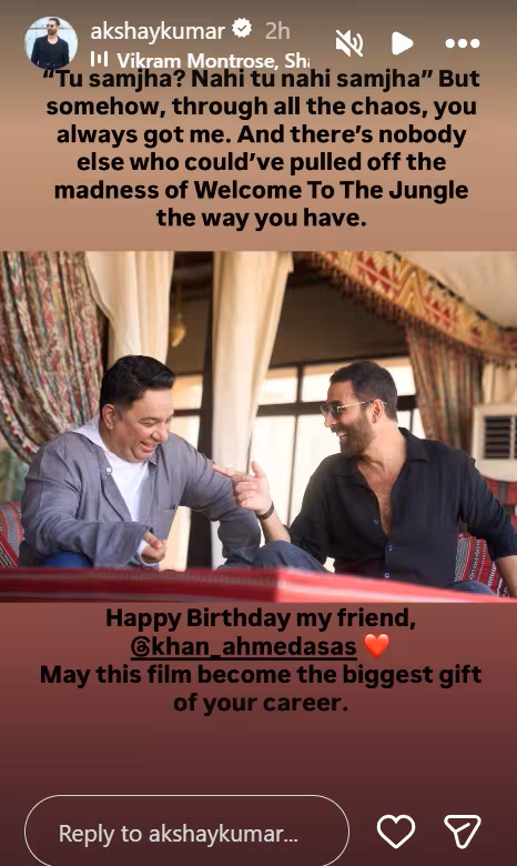 Akshay Kumar wishes Ahmed Khan on his birthday, hopes 'Welcome to the ...