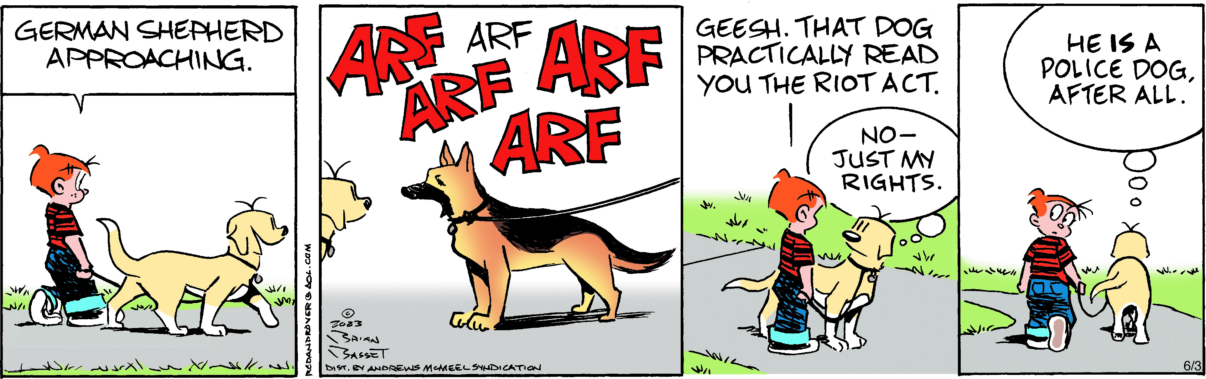 Red and Rover by Brian Basset