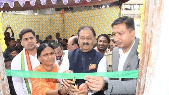 Indiramma houses inaugurated in Adilabad's Rickshaw Colony