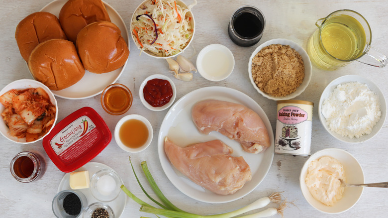 Saucy Korean fried chicken sandwich recipe