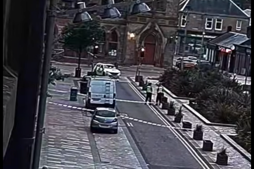 Two men stabbed outside Aldi supermarket near Glasgow
