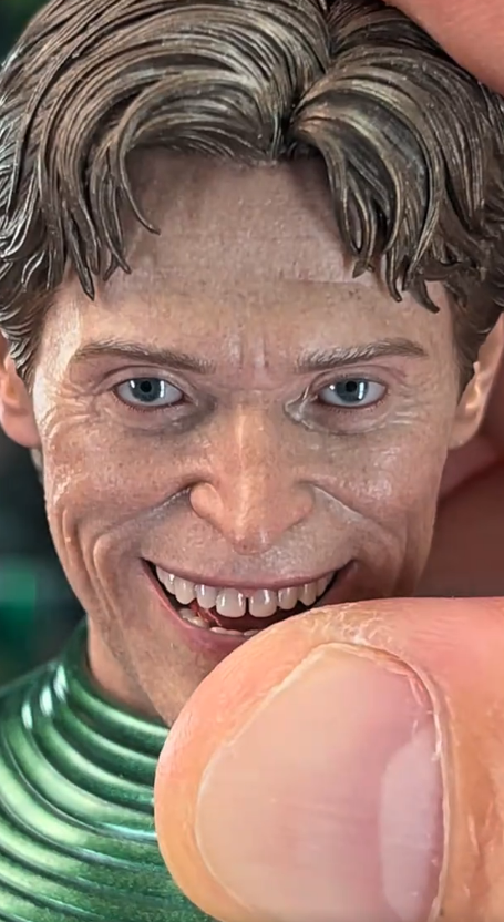 Detailed ASMR: Green Goblin figure