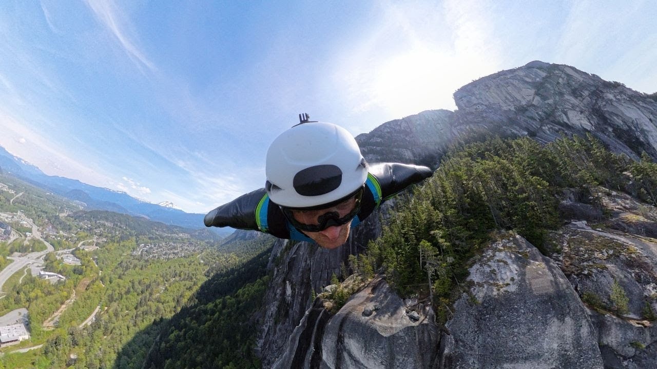 A wingsuit flight that just kept getting faster and closer