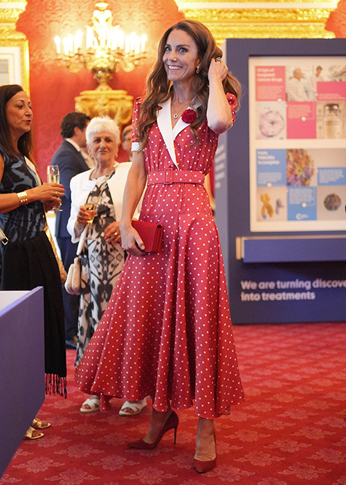 Steal her style: Kate Middleton's colourful take on trendy polka dots