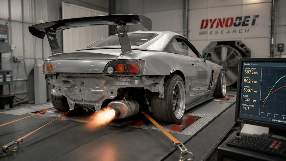 Honda S2000 centrifugal supercharger full throttle dyno action