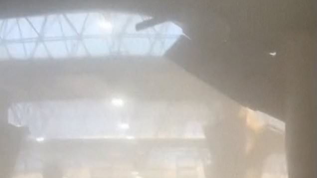 Fire and damage in Kuwait airport after Iranian attack