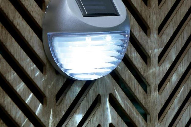 Home Bargains £4.47 stylish three pack of outdoor lights with no wiring ...