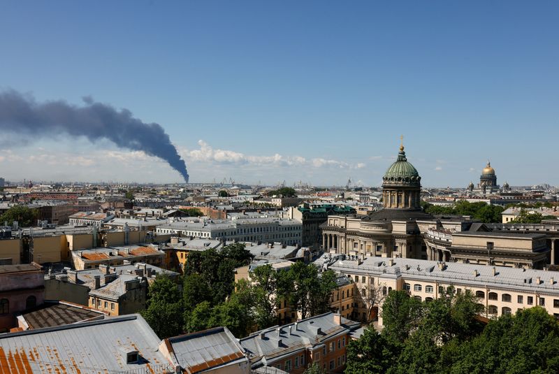 Ukraine strikes St Petersburg oil terminal, naval base as Putin's ...