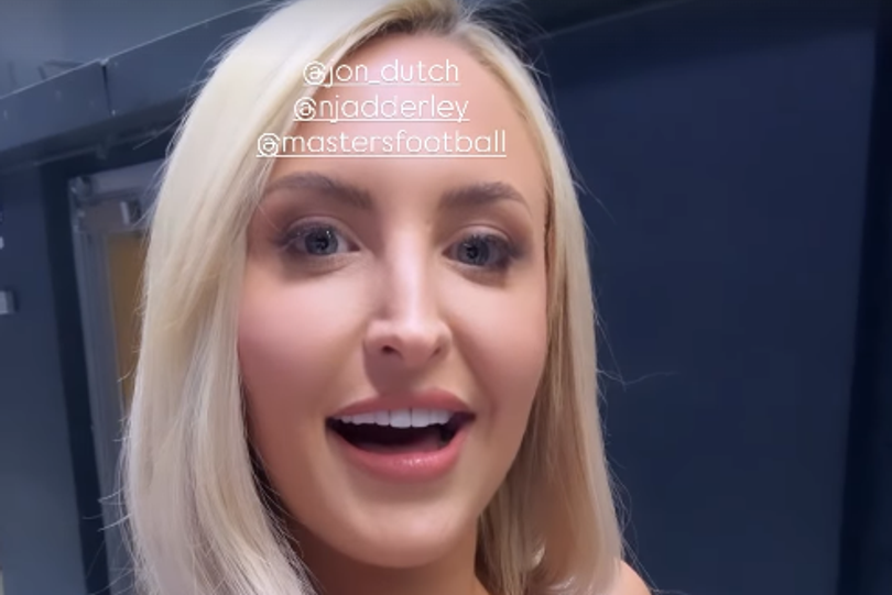 Emma Louise Jones shares explicit message and stunning sports host's ...