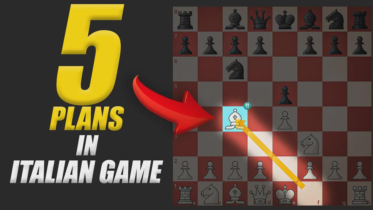 5 winning attacking plans in the Italian game for white